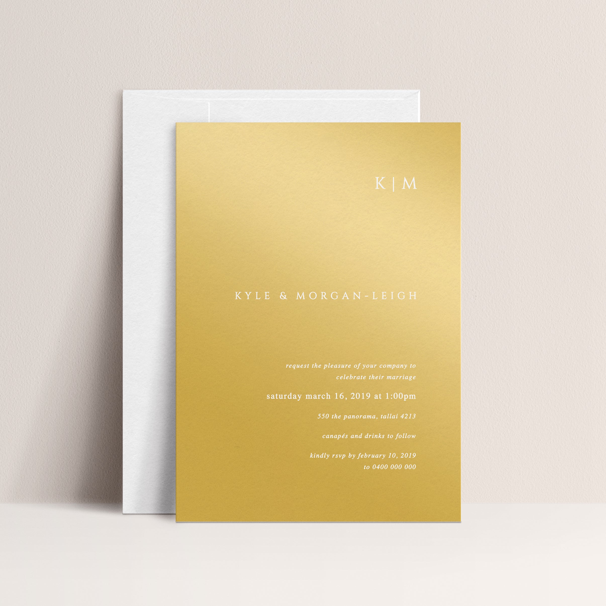 Morgan Acrylic Invitation – The Ivory Studio