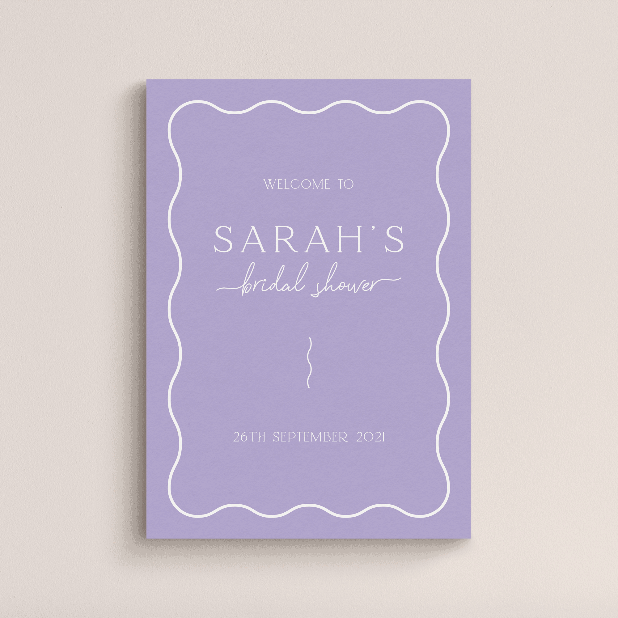 Sarah Bridal Shower Welcome Sign – The Ivory Studio