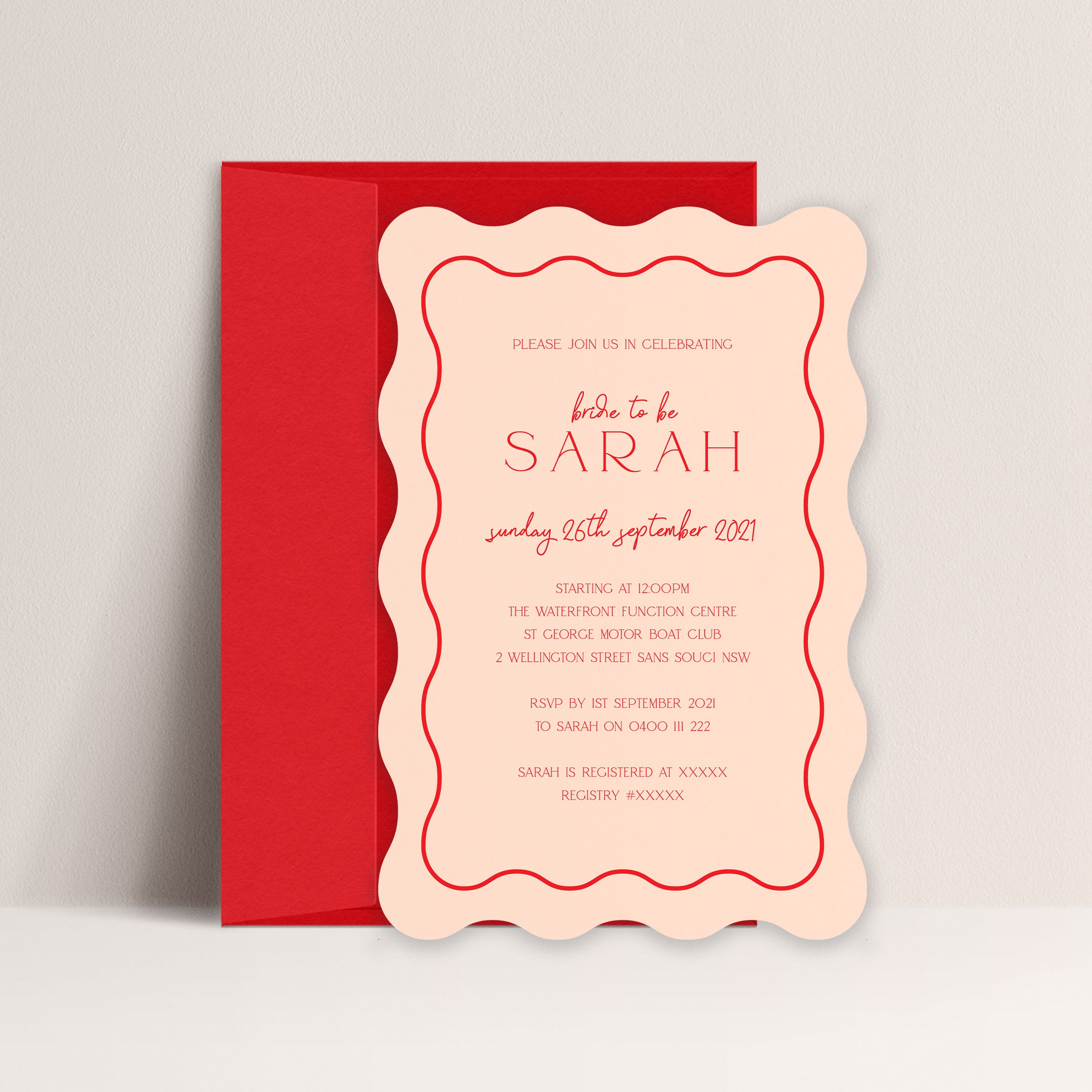 Sarah Bridal Shower Invitation – The Ivory Studio